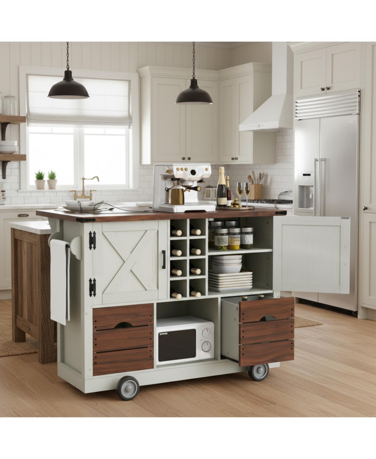 Click here for Streamdale Furniture Farmhouse Kitchen Island with... prices