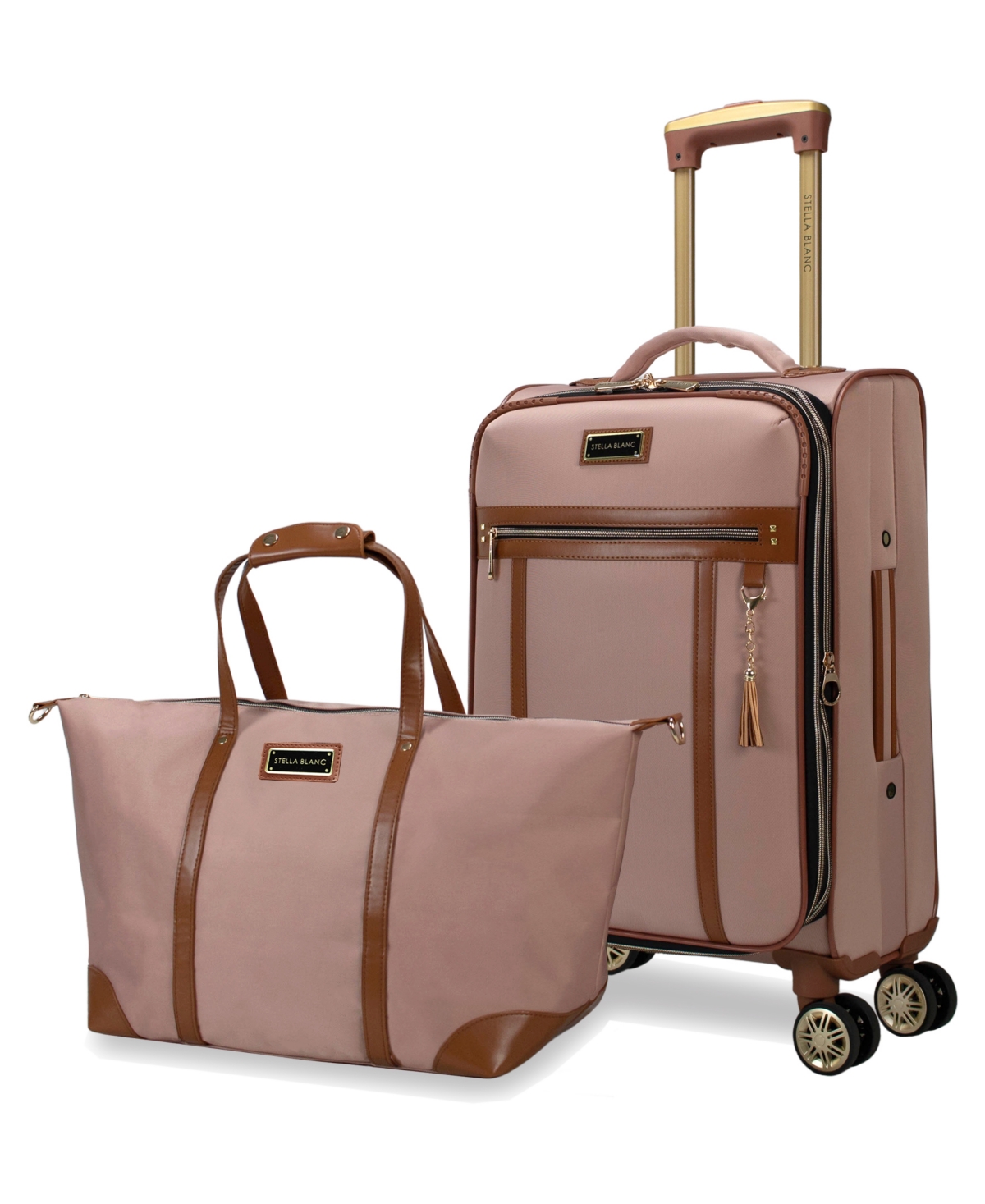 Click here for Stella Blanc Luxe2-Piece Softside Carry-On and Tot... prices