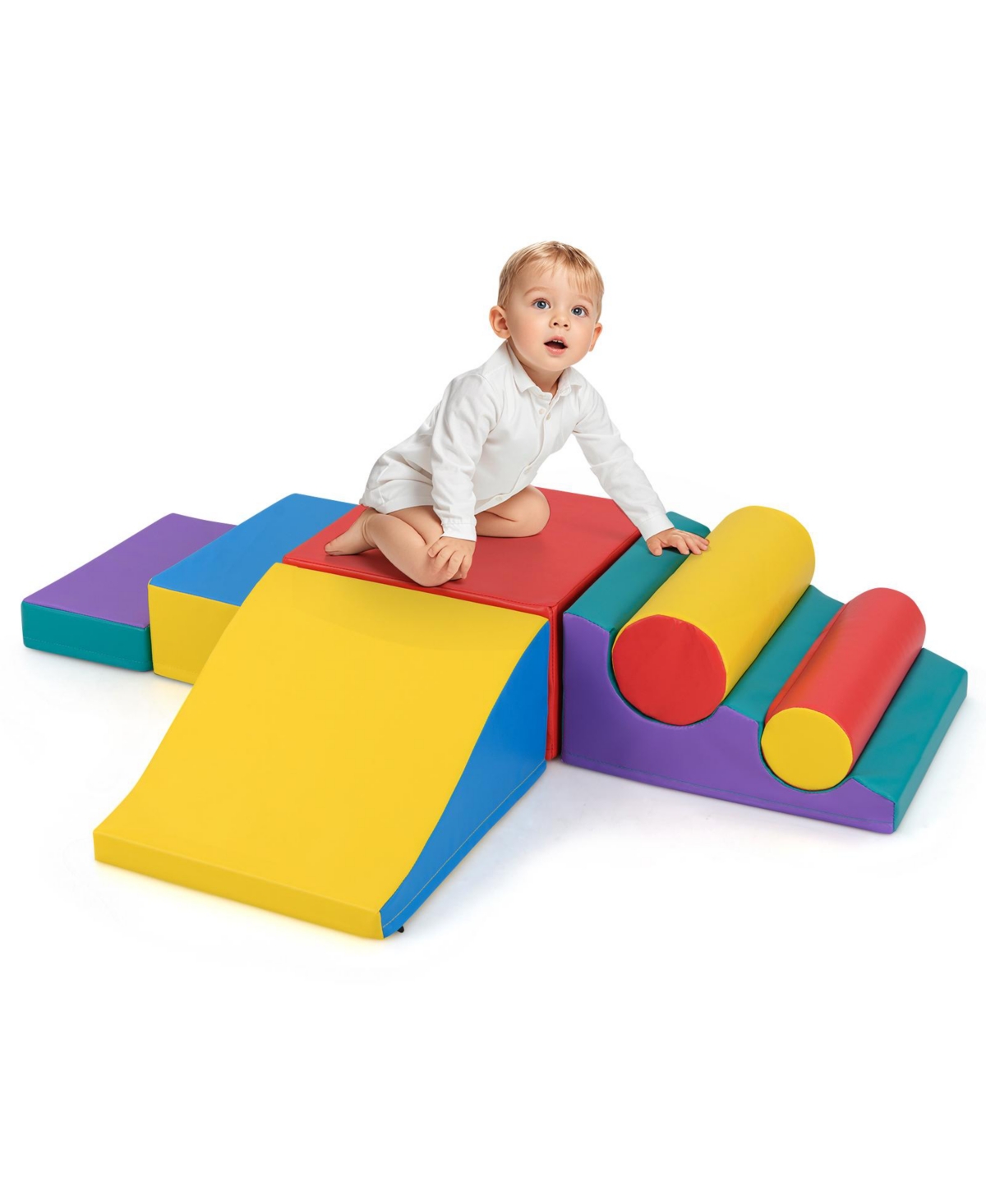 Click here for Hongge 7-Piece Soft Foam Climbing Blocks Playset f... prices