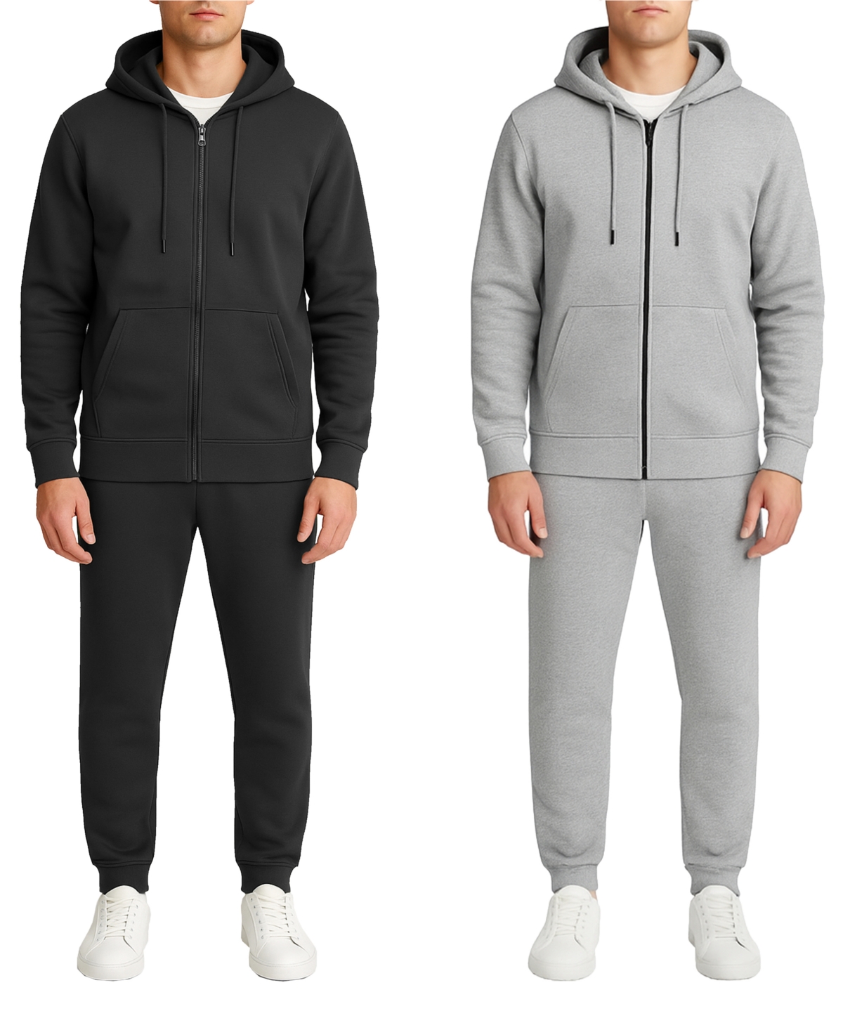 Click here for Blu Rock Mens 2-Piece Fleece Lined Full-Zip Hoodie... prices