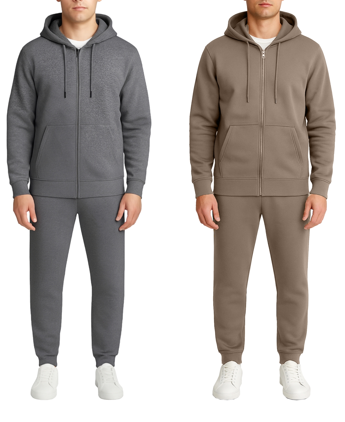 Click here for Blu Rock Mens 2-Piece Fleece Lined Full-Zip Hoodie... prices