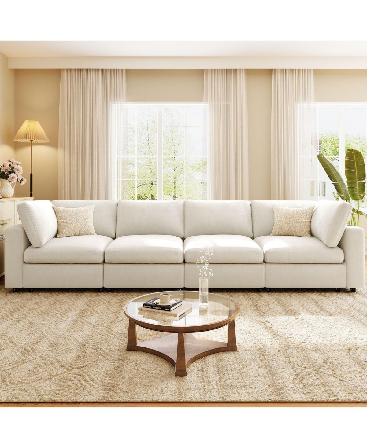 Click here for Streamdale 113" Upholstered Modular Sofa with... prices