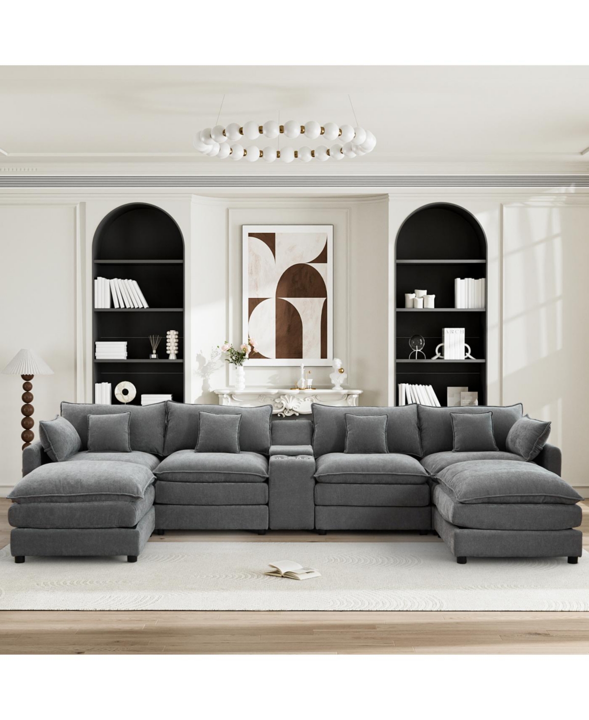 Click here for Streamdale Seven-piece sofa set with console  coff... prices
