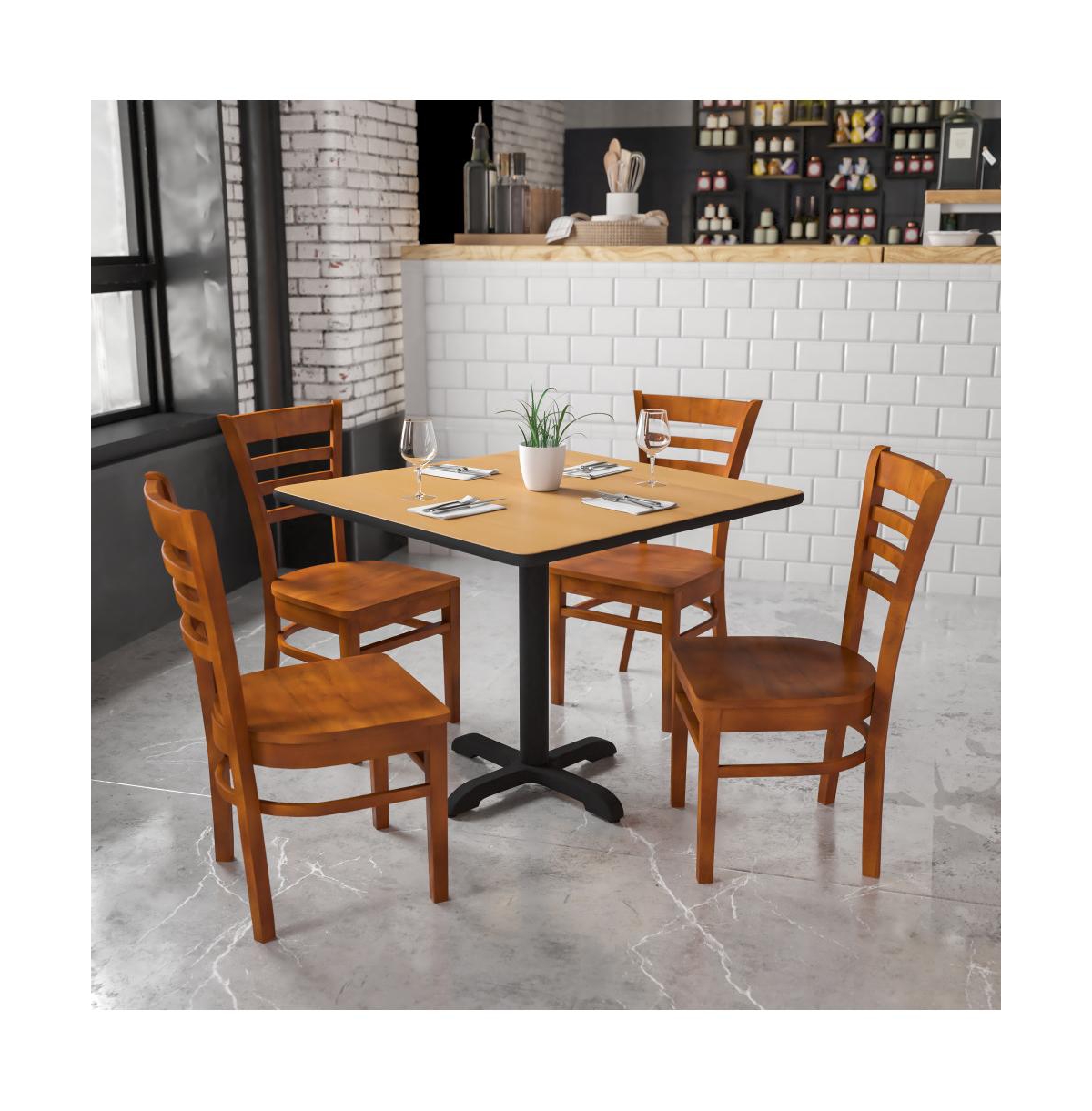 Click here for Emma+Oliver Ladder Back Wooden Restaurant Dining C... prices