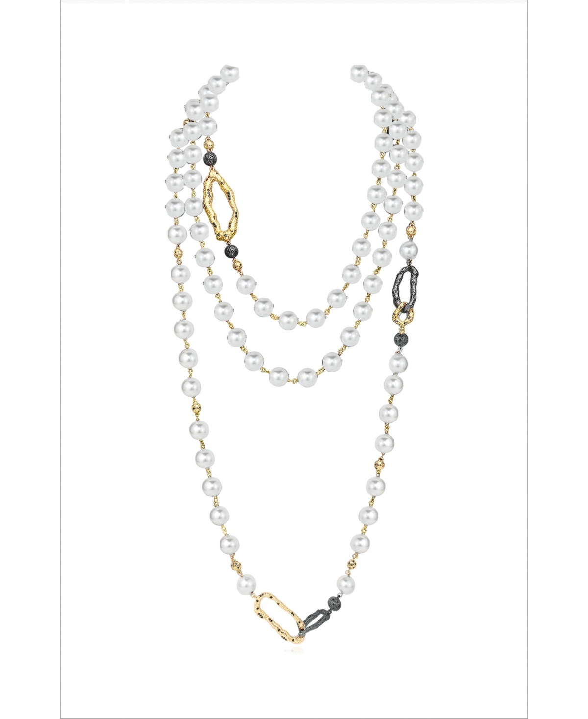 Click here for Retro Chic Leopard Necklace - White  gold  black prices