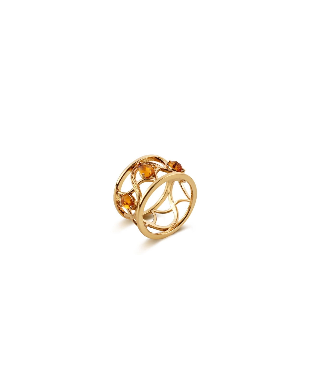 Click here for Retro Chic Celestial Waltz Ring - Gold  yellow prices
