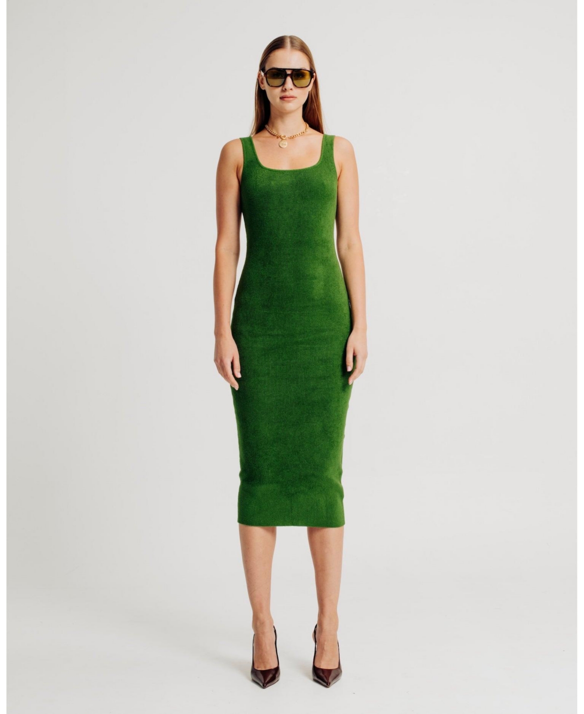 Click here for Torn By Ronny Kobo Womens Gigi Dress - Moss prices