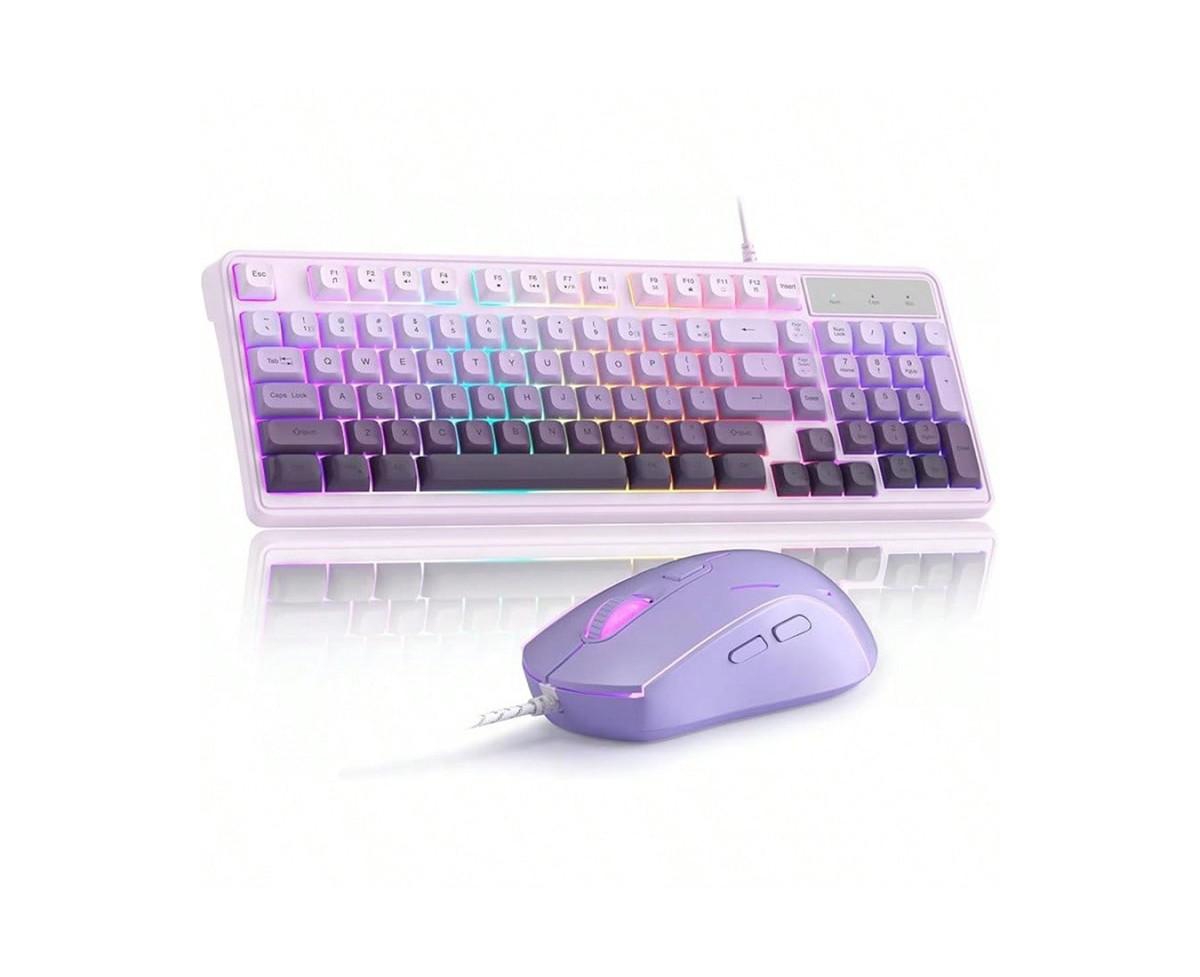 Click here for risokeys Gradient Purple Wired Rgb Backlit Keyboar... prices