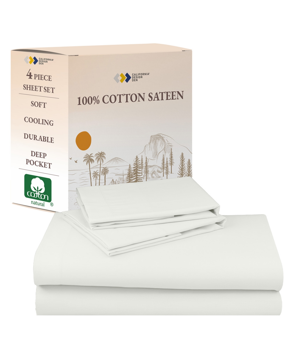 Click here for Soft 100 Cotton Sheets Set - Cooling Durable Satee... prices