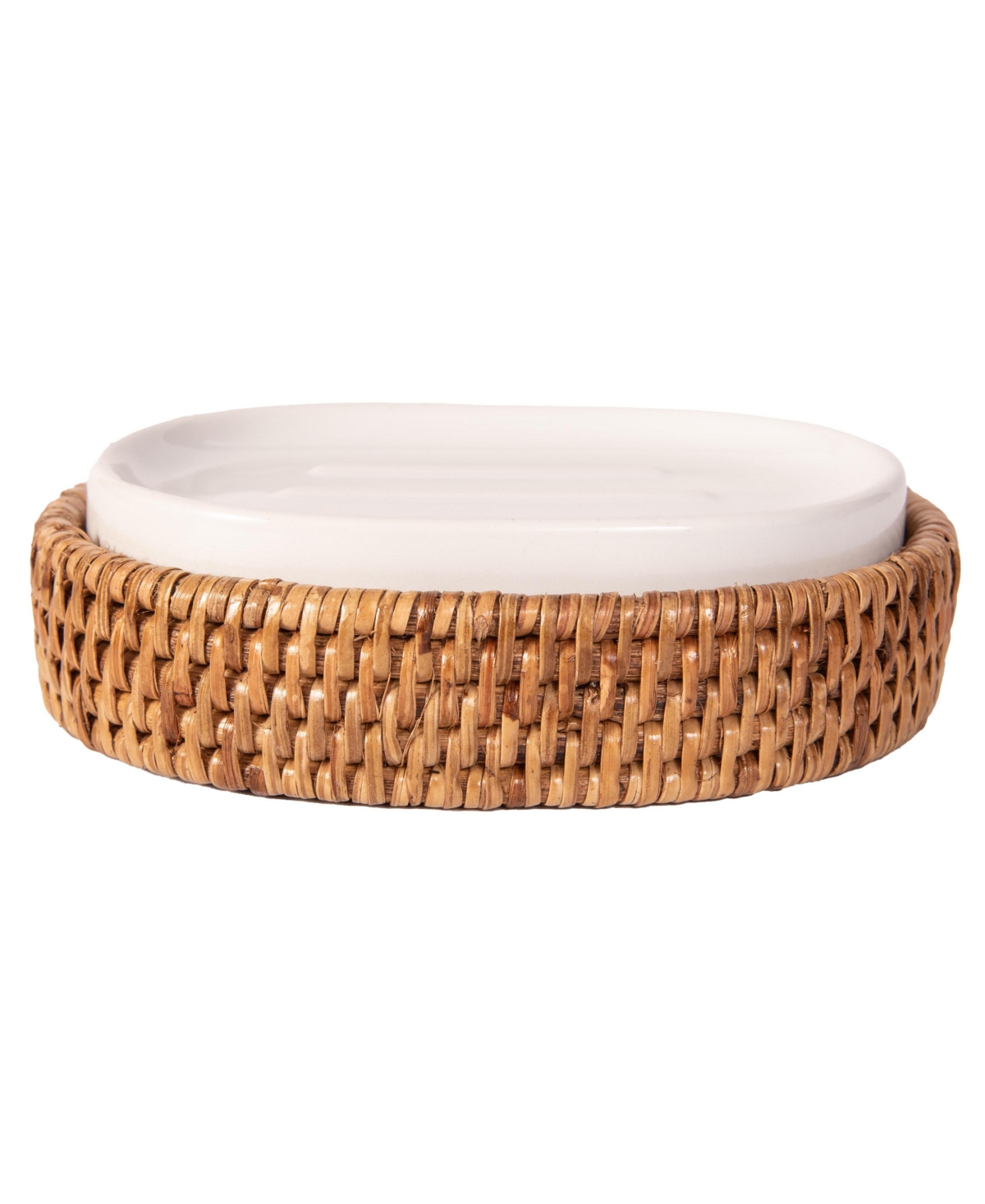Click here for Artifacts Rattan Rattan Oval Soap Dish with Cerami... prices