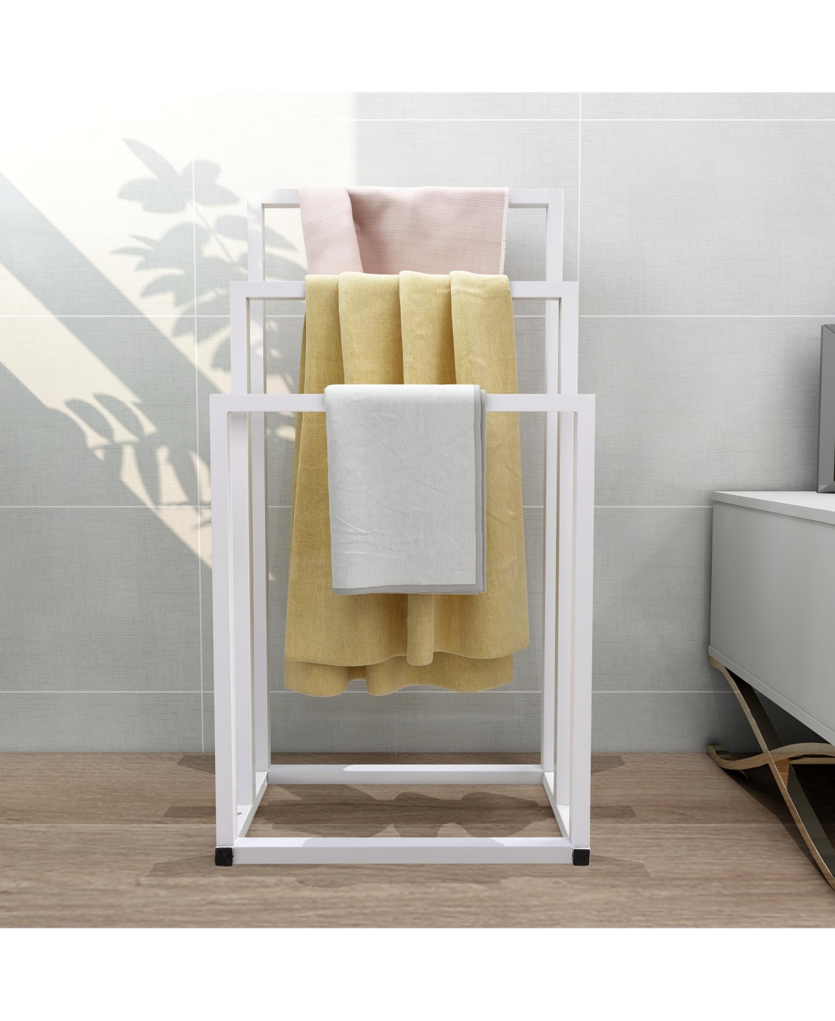 Click here for Lovmor Metal Freestanding Towel Rack 3 Tiers Hand... prices