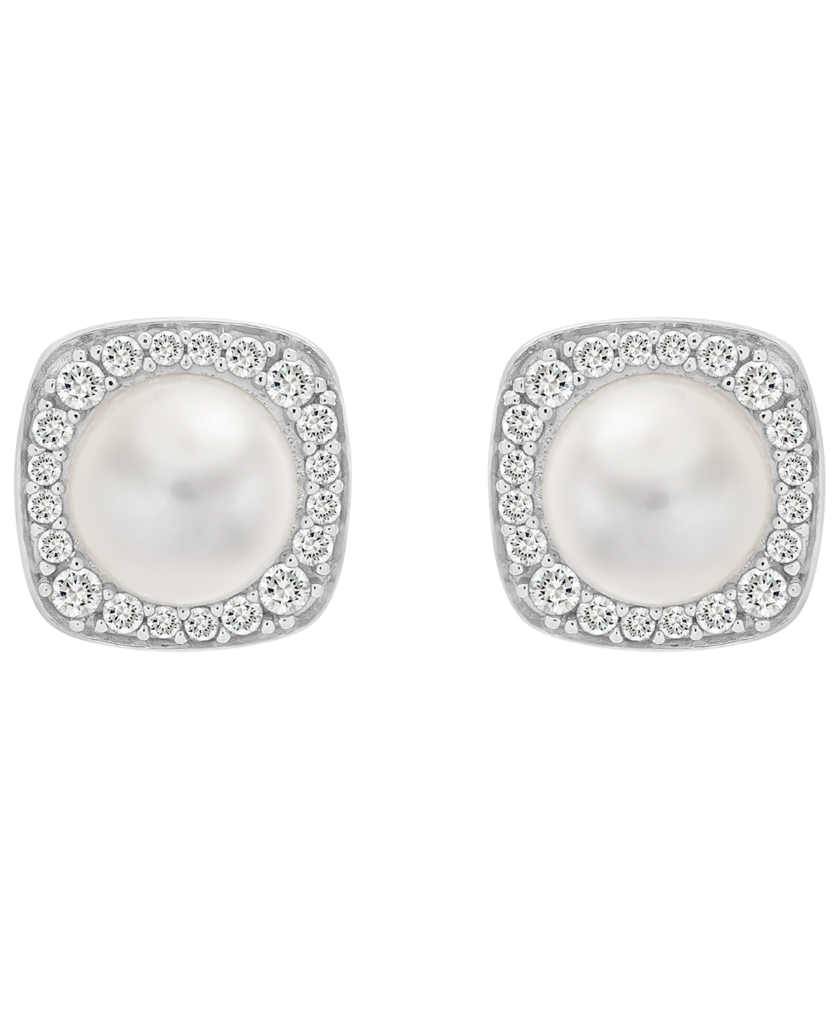 Click here for Macys Cultured Freshwater Pearl (6mm) and Diamond... prices