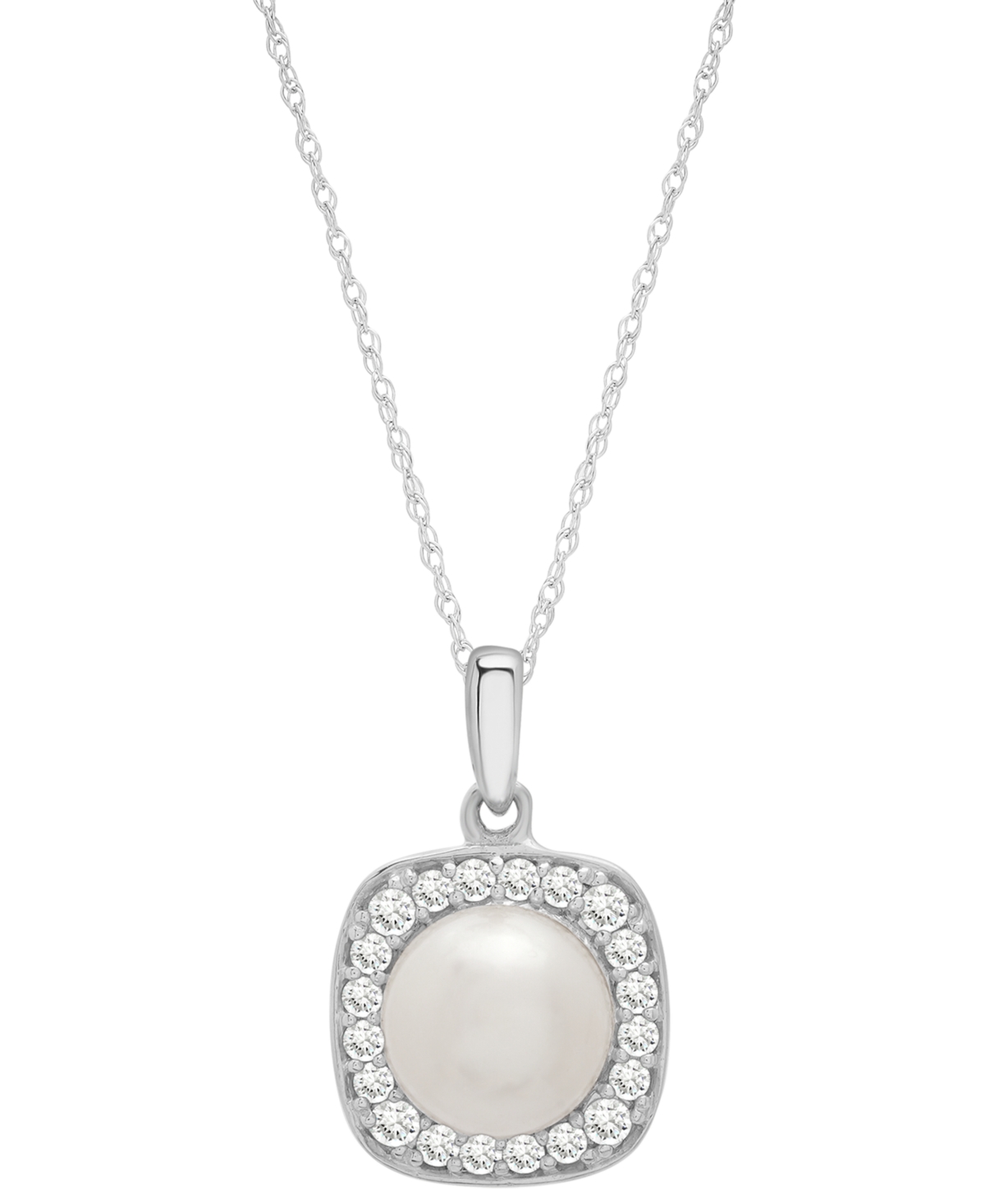 Click here for Macys Cultured Freshwater Pearl (7mm) and Diamond... prices