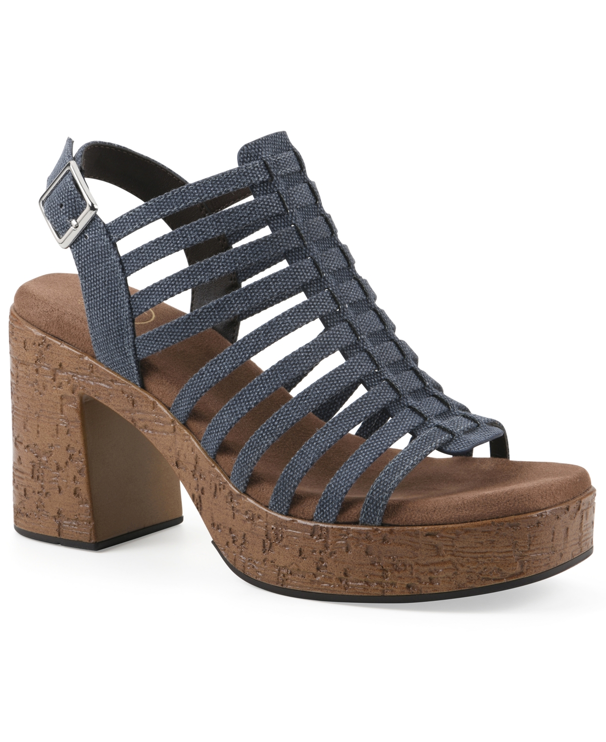 Click here for White Mountain Womens Barbea Platform Sandal - Den... prices