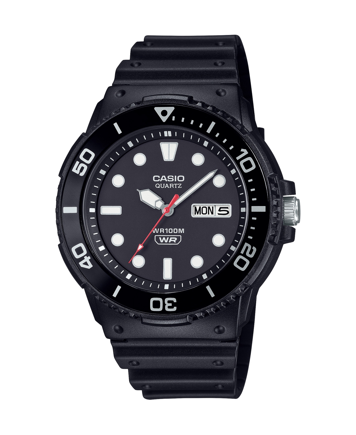 Click here for Casio Mens Analog Black Resin Watch 44.6mm - Black prices
