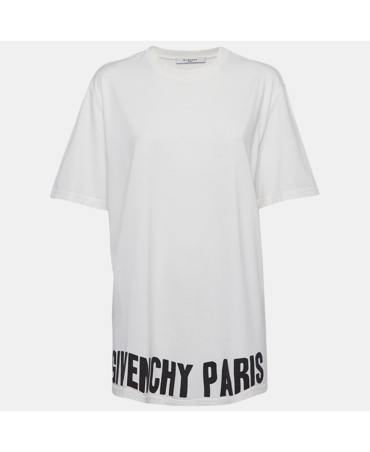 Click here for Pre-Owned Givenchy Womens White Cotton Logo Printe... prices