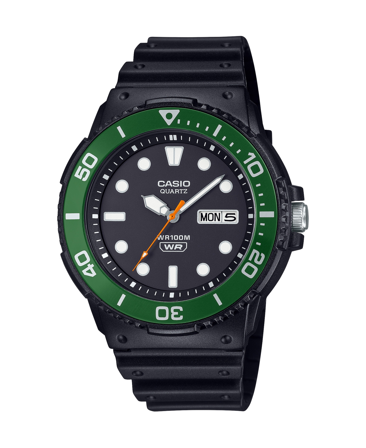 Click here for Casio Mens Analog Black Resin Watch 44.6mm - Black prices