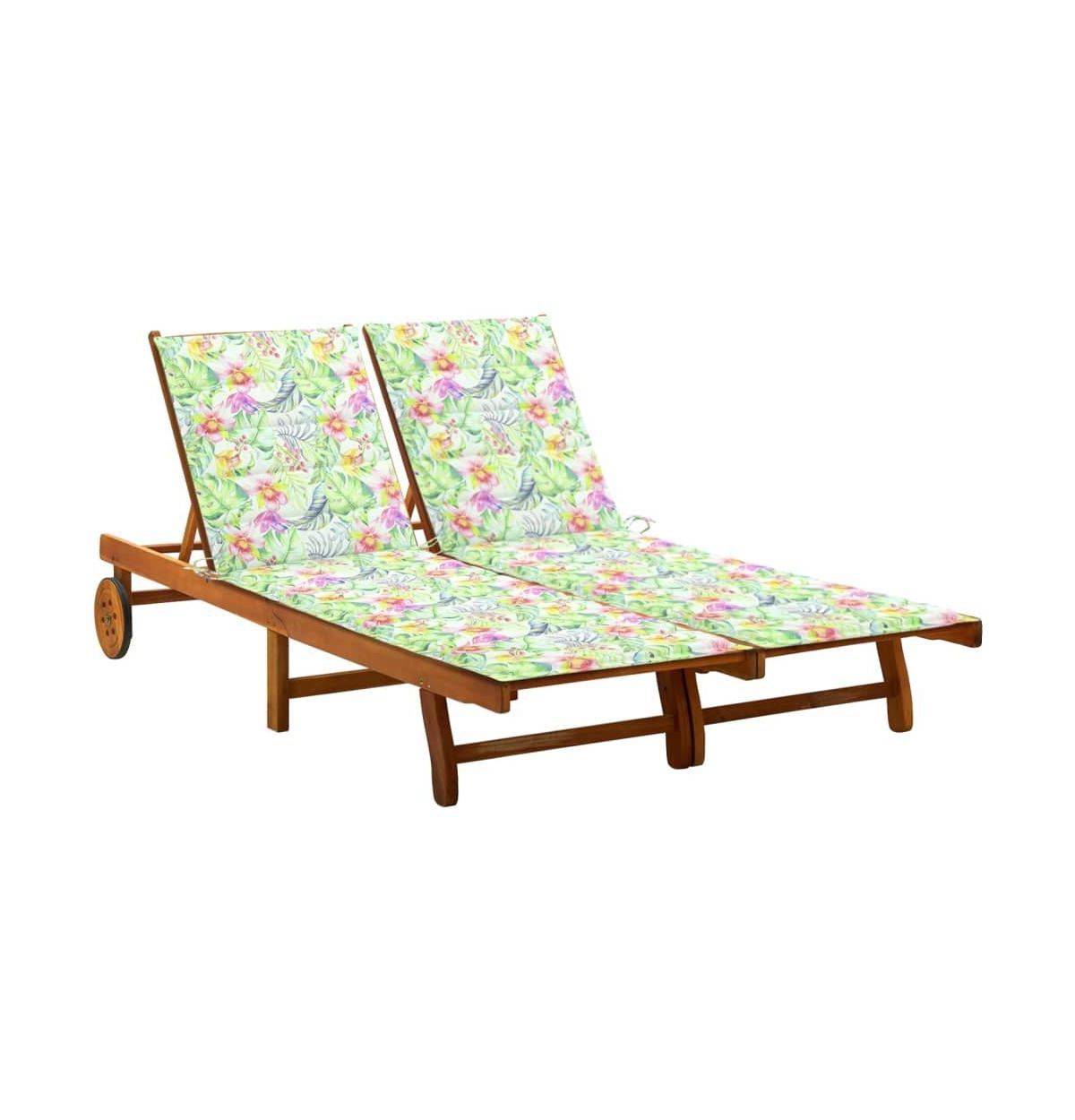 Click here for vidaXL Sunlounger Brown Solid acacia wood  100 pol... prices