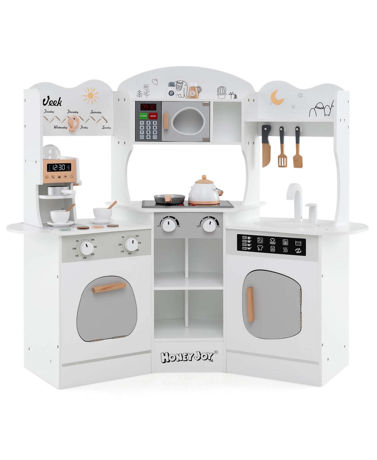 Click here for Corner Kitchen Playset with Coffee Machine Oven Mi... prices