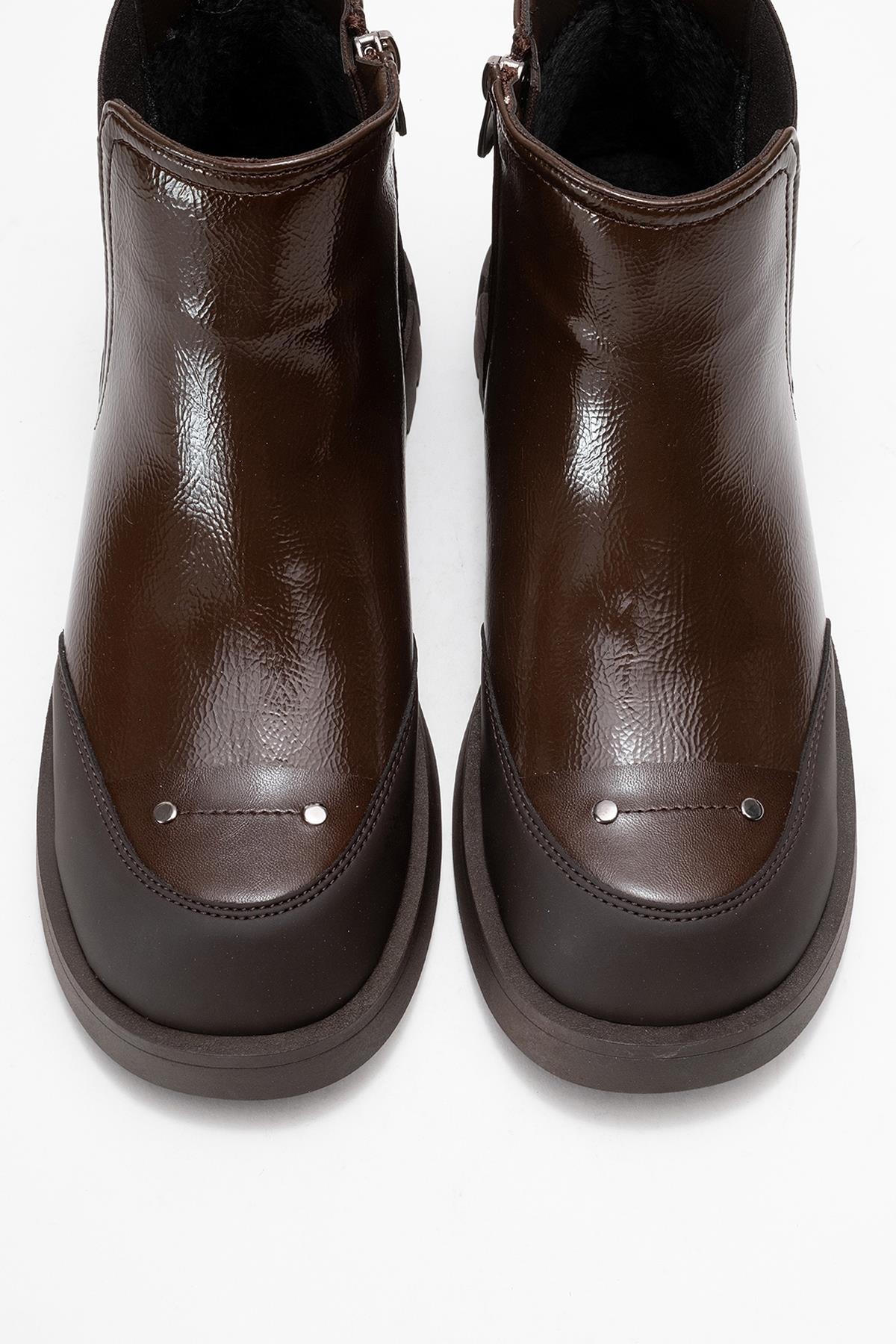 Click here for Prologue Shoes Albia Zip Boot (Women) - Dark brown... prices