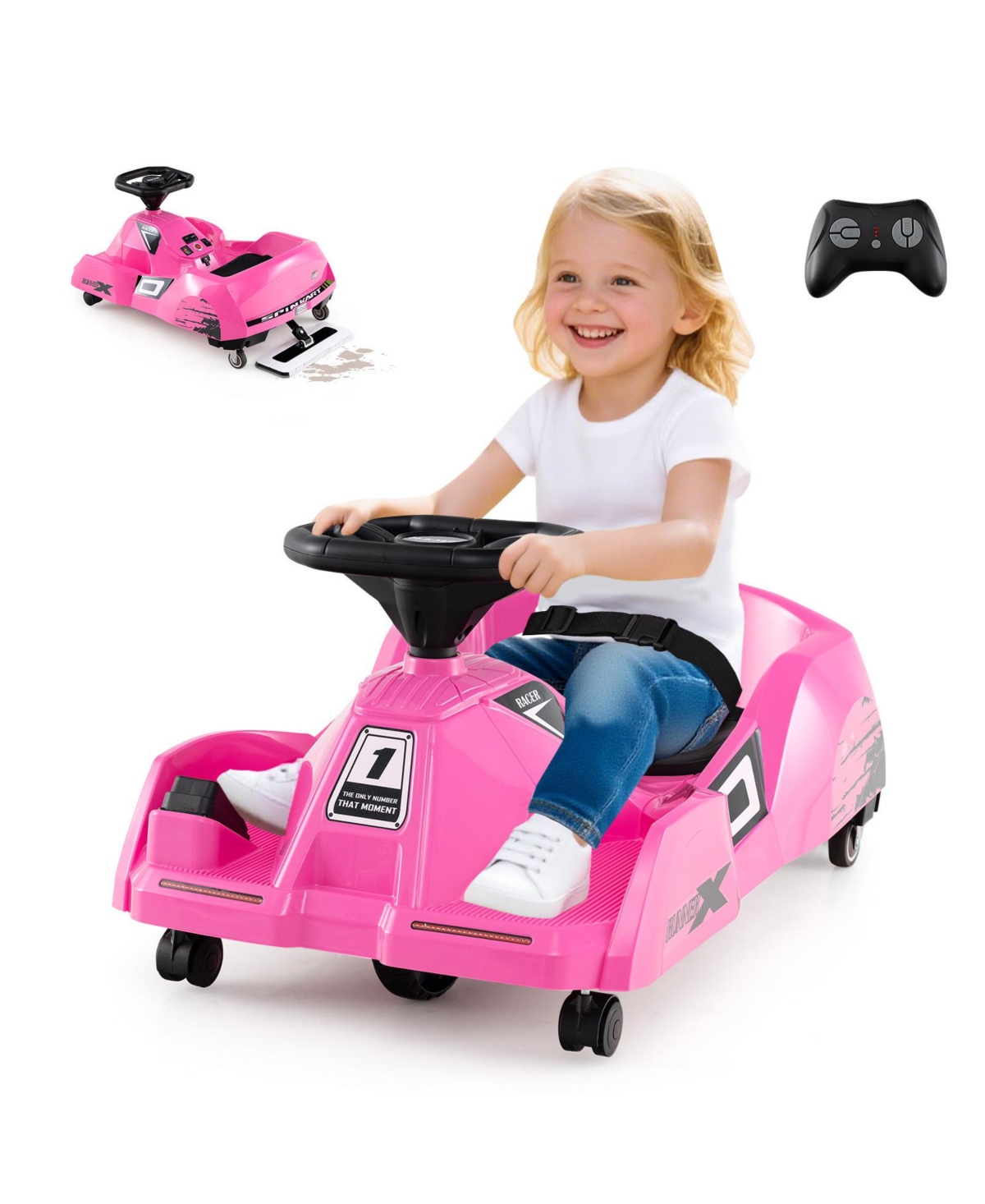 Click here for Sugift 12V Electric Cleaning Go Kart with Detachab... prices