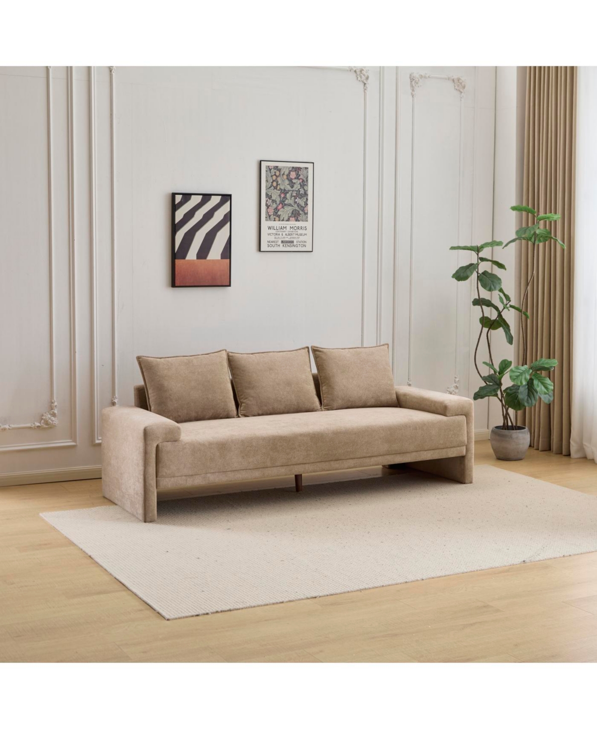 Click here for Streamdale Algora 84.5 in. 3 Seater Modern Upholst... prices