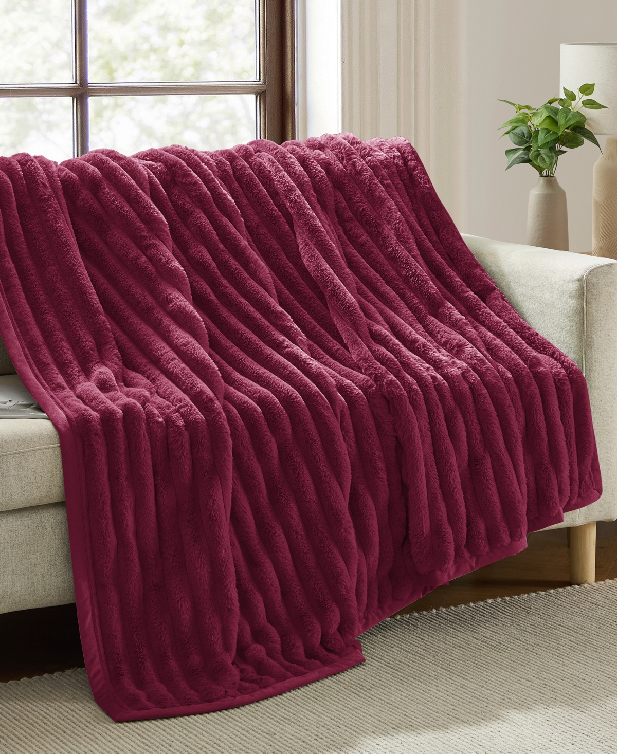 Click here for Nestl Ultra Plush Raschel Mink Blanket  Queen/King... prices