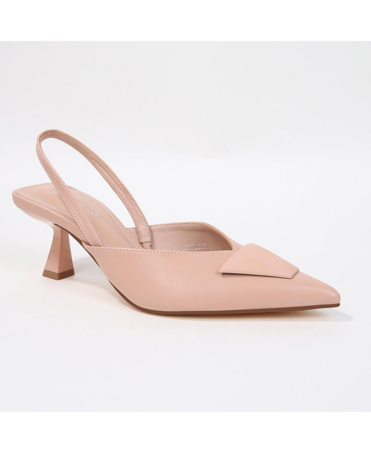 Click here for Berness Corless Slingback Pumps with Trapezoid Det... prices