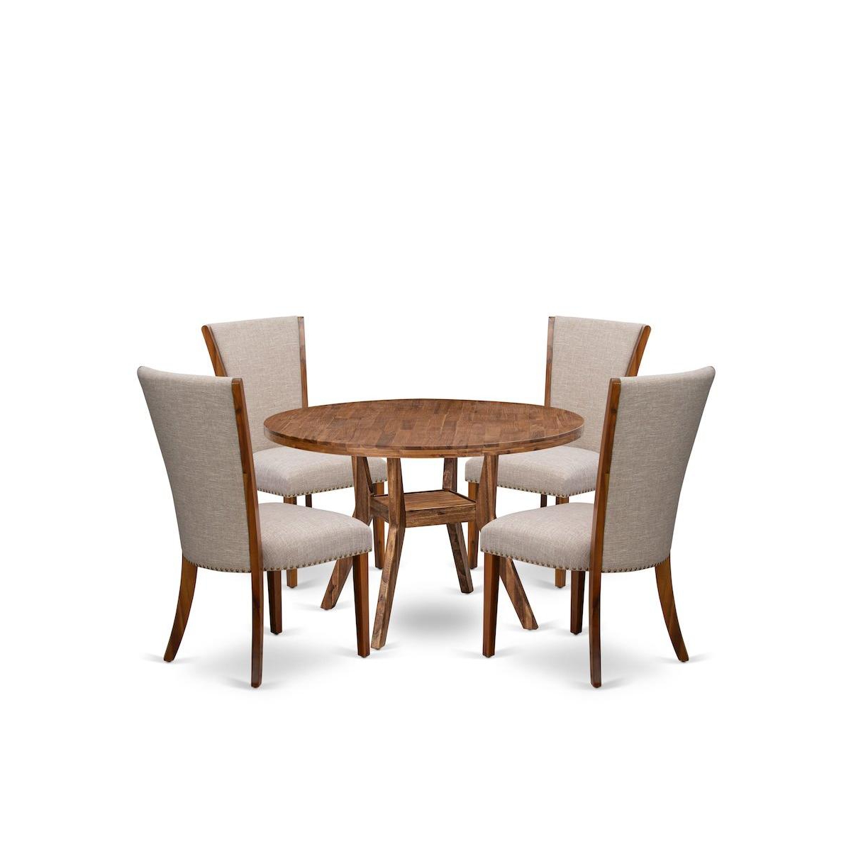 Click here for 5 Piece Dining Set For 4 Includes 48" Round T... prices