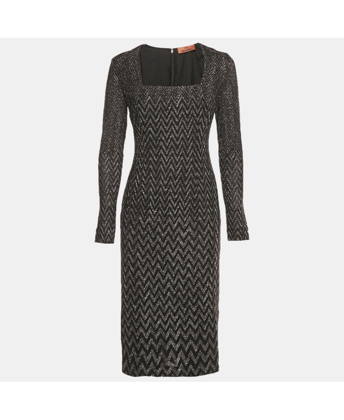 Click here for Pre-Owned Missoni Womens Black Zig Zag Lurex Knit... prices