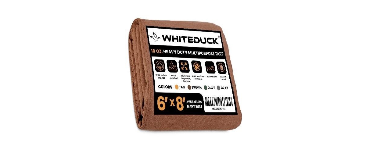 Click here for White Duck Outdoors 18 oz. Canvas Tarp 6x8 Brown prices