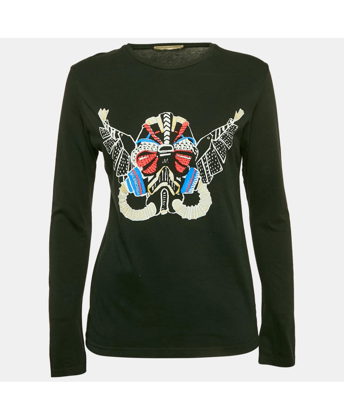 Click here for Pre-Owned Balenciaga Womens Black Printed Jersey C... prices