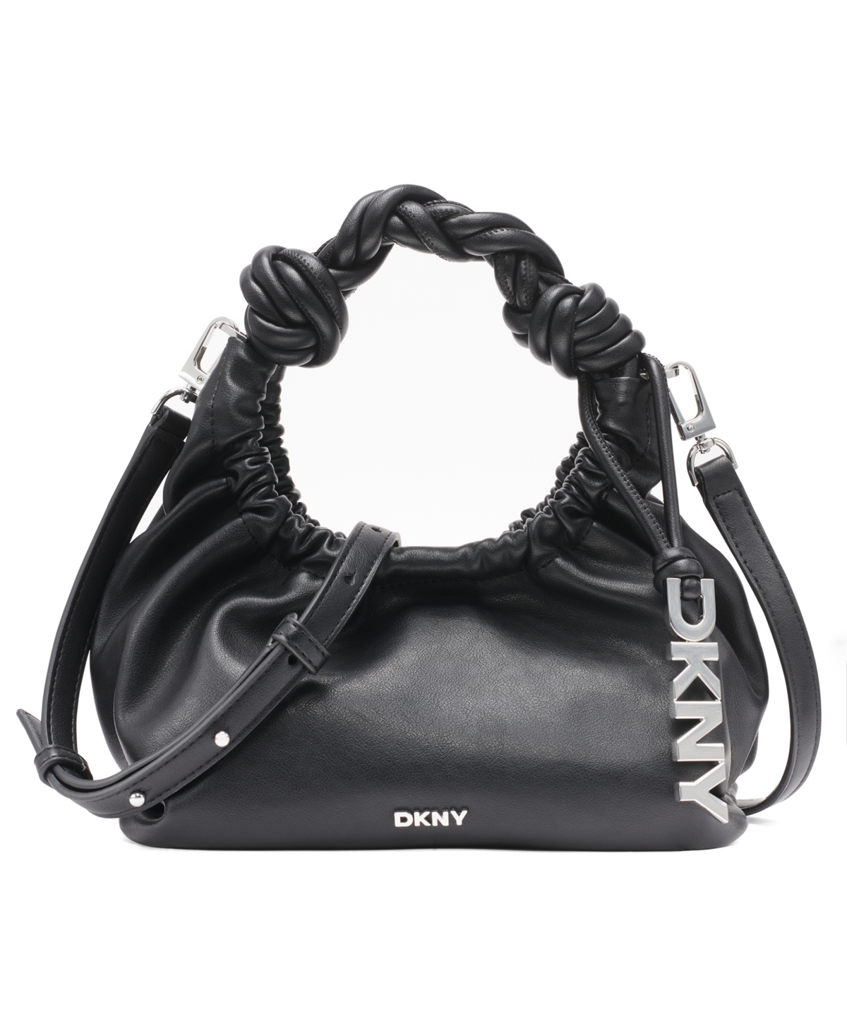 Click here for Dkny Pia Small Crossbody Bag - Black/Silver prices