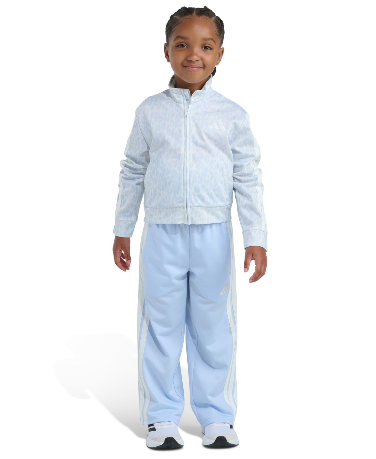 Click here for adidas Girls 2T-6X Stripe Printed Jacket and Pants... prices