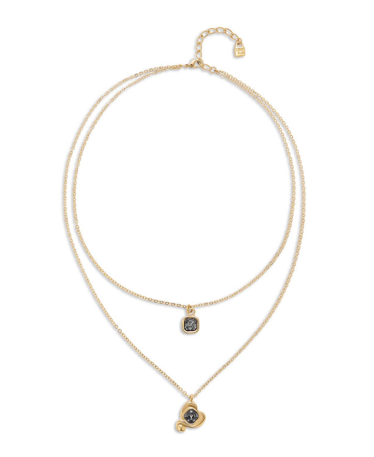 Click here for UNOde50 18k Gold Plated Double-Strand Necklace wit... prices