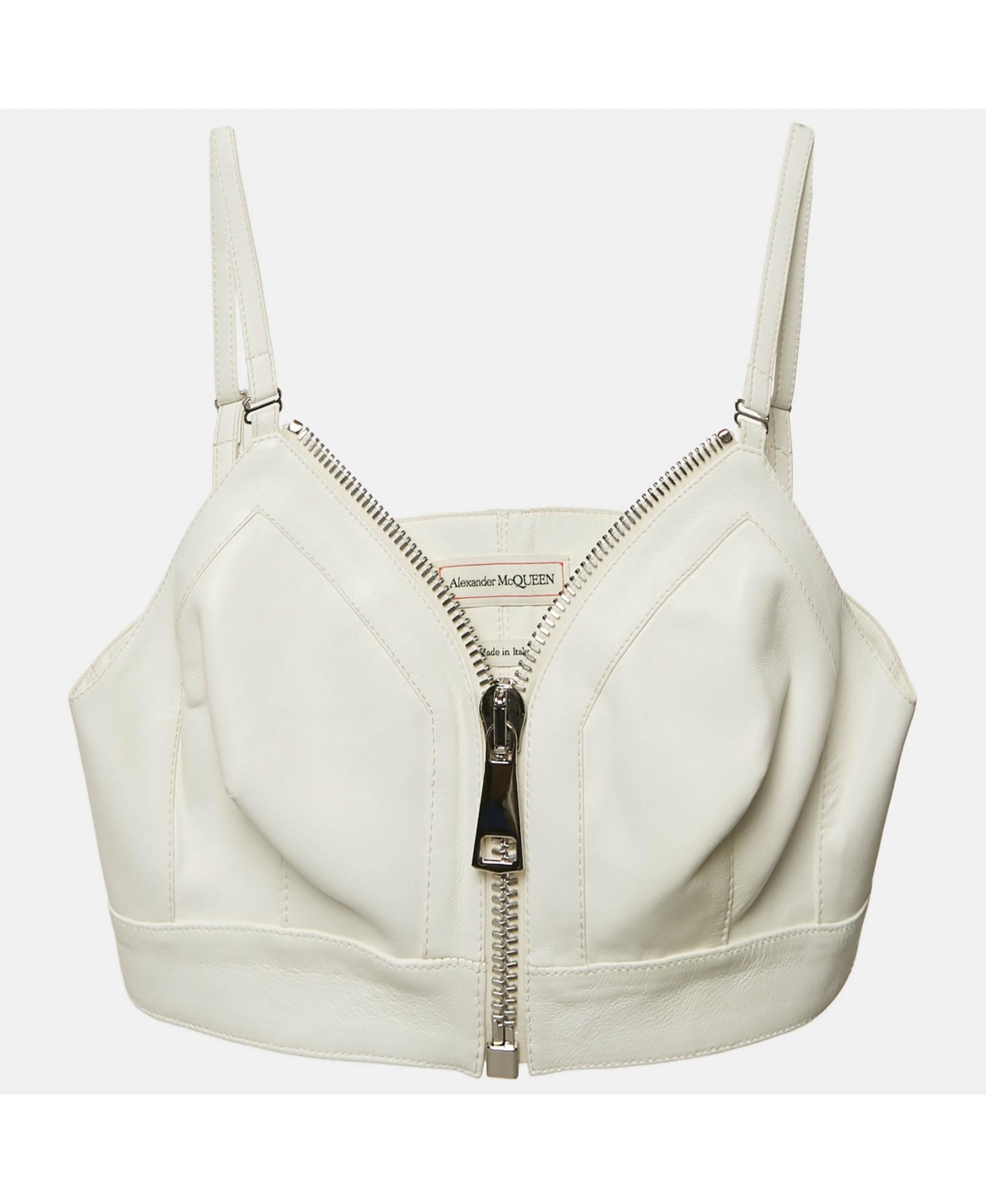 Click here for Pre-Owned Alexander Mcqueen Womens White Leather B... prices