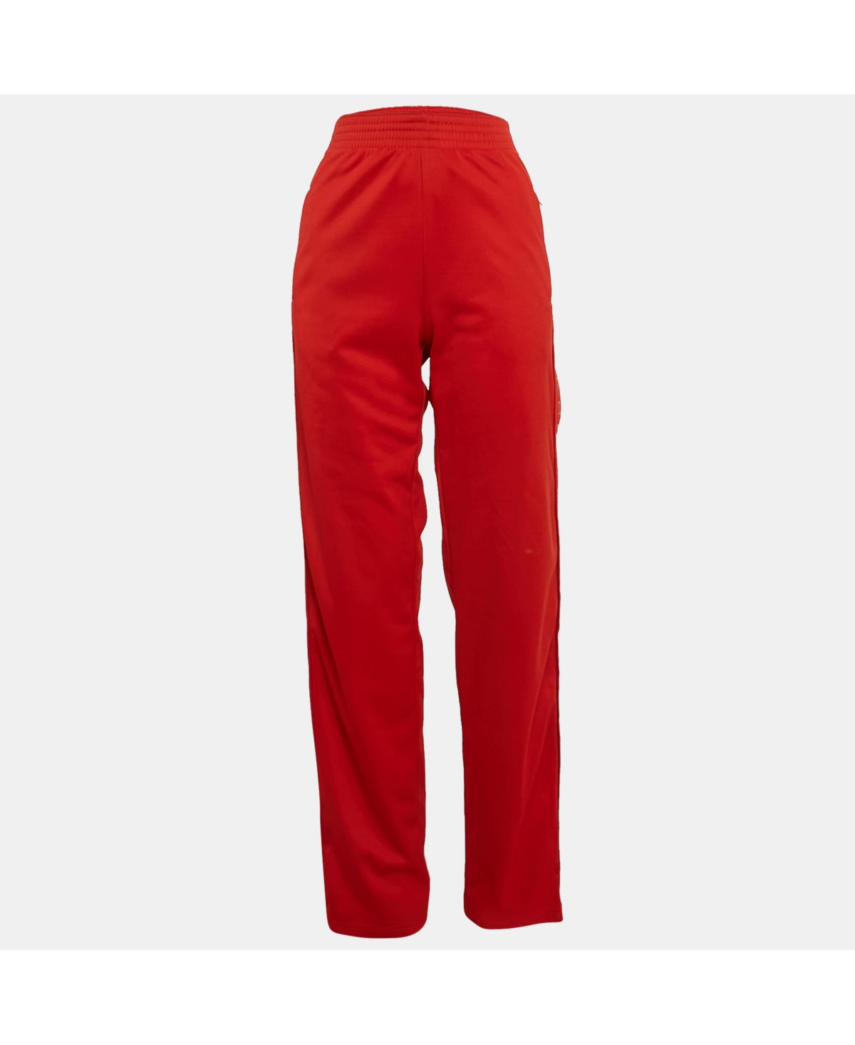 Click here for Pre-Owned Givenchy Womens Red Logo Print Jersey Tr... prices