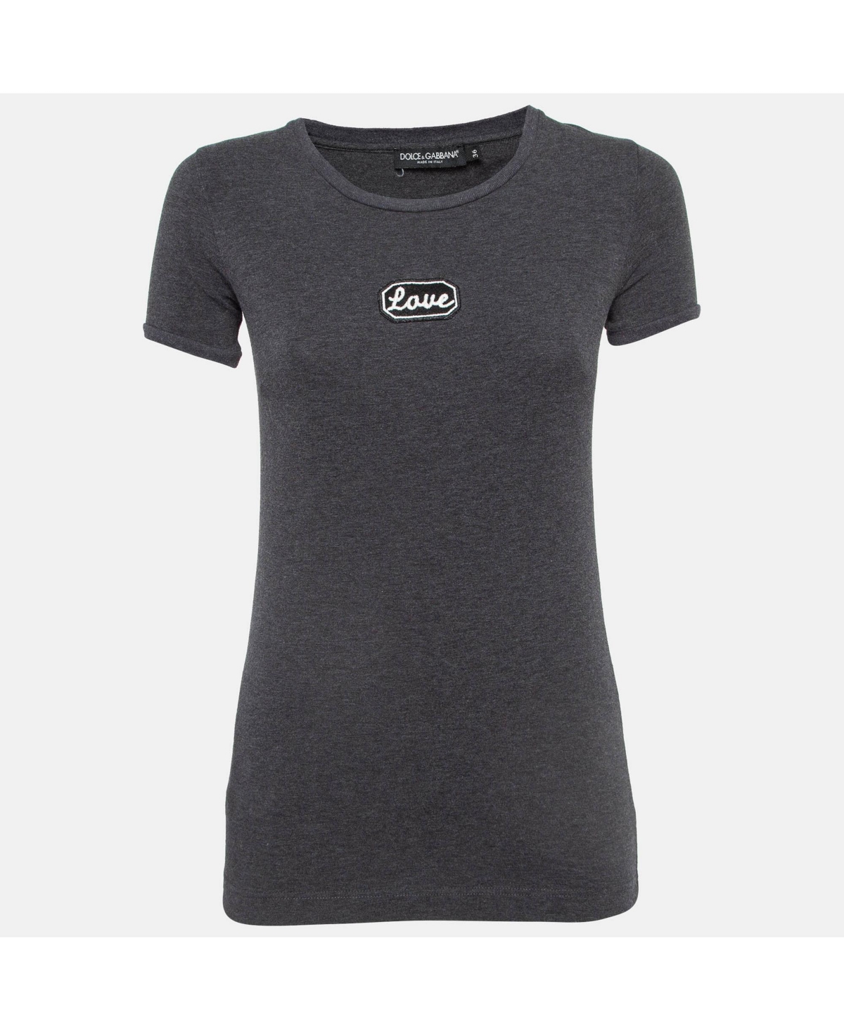 Click here for Pre-Owned Dolce & Gabbana Womens Grey Applique Cot... prices