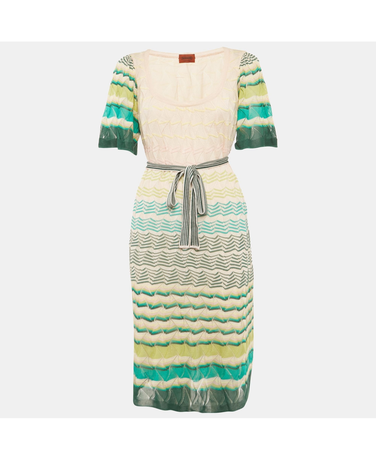 Click here for Pre-Owned Missoni Womens Multicolor Patterned Knit... prices