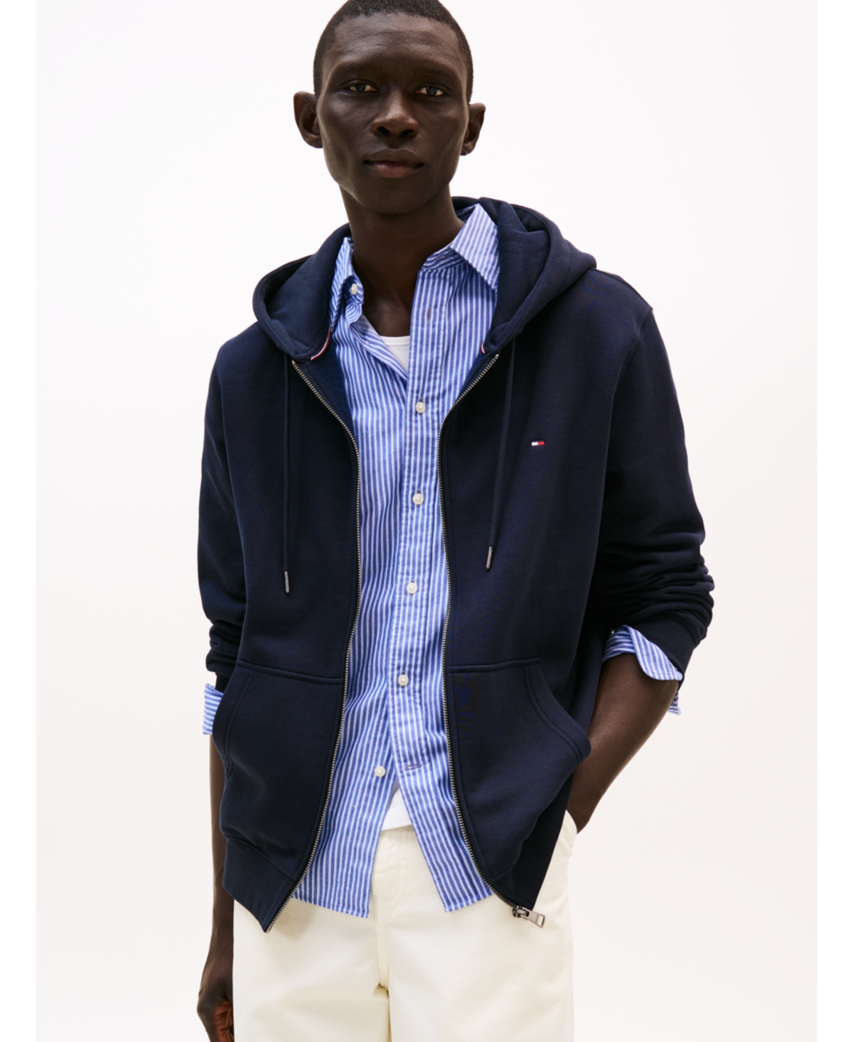 Click here for Tommy Hilfiger Mens Long Sleeve Zip-Front Flag Log... prices