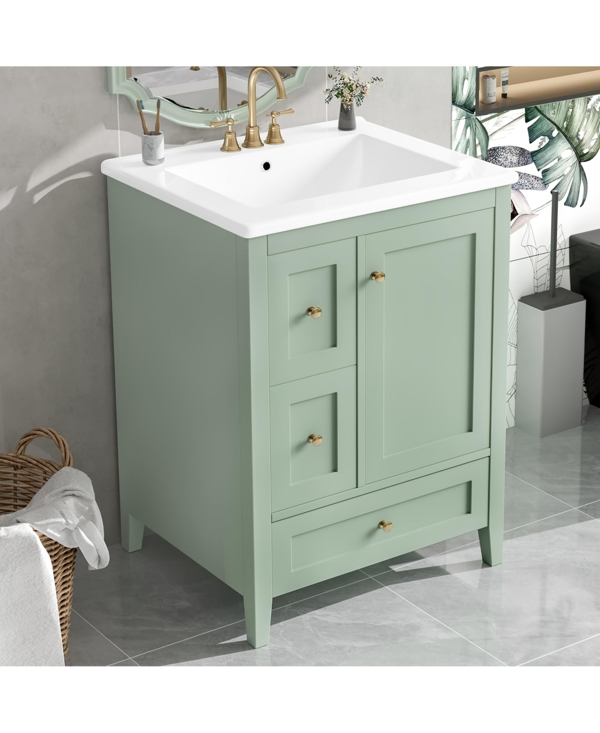 Click here for Casainc Bathroom Vanity with Adjustable Shelf and... prices
