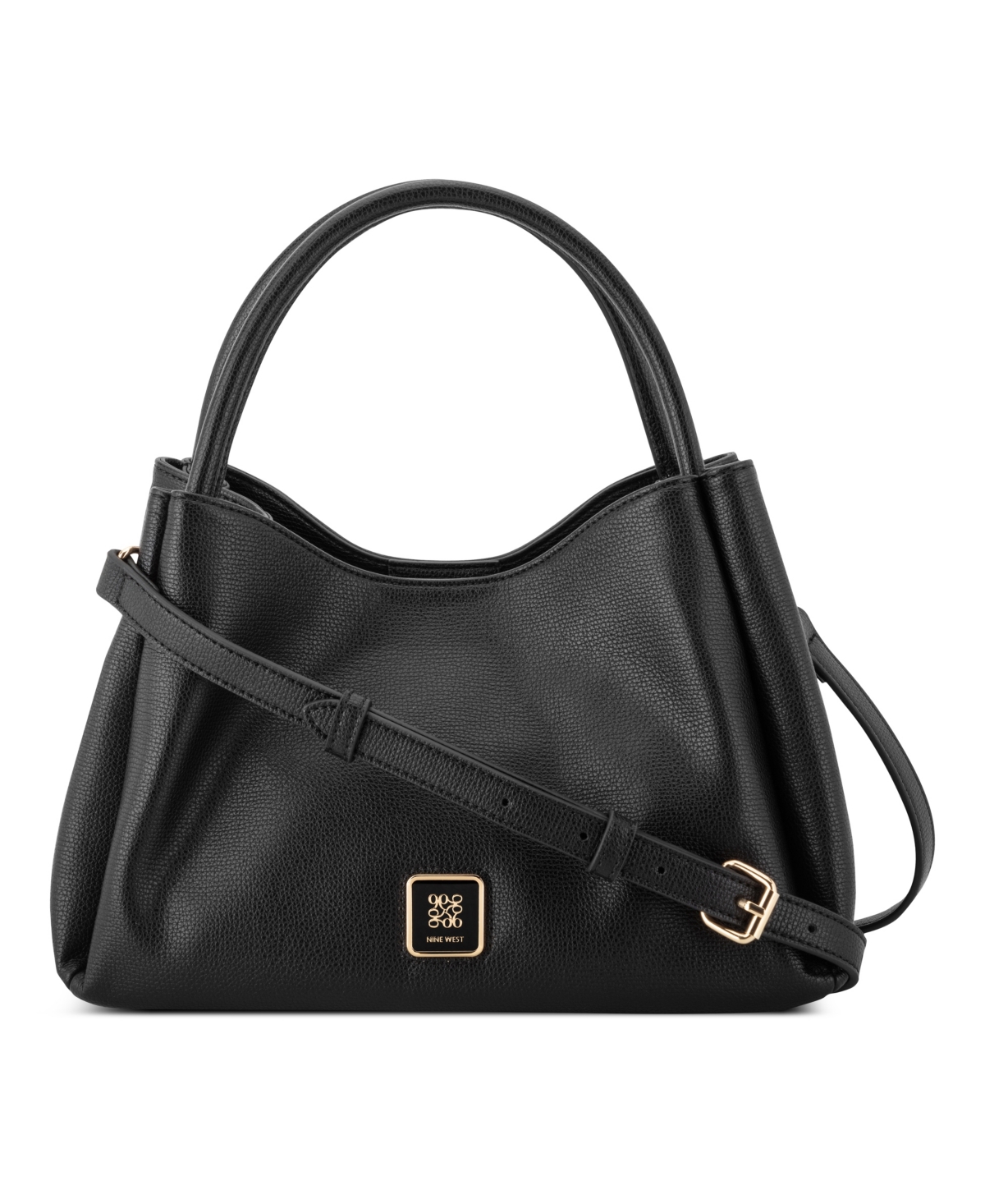 Click here for Nine West Womens Dorsey Satchel Bag - Black prices