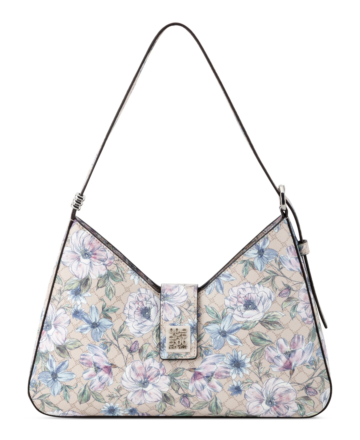 Click here for Nine West Womens Kallin Shoulder Bag - Floral Logo prices