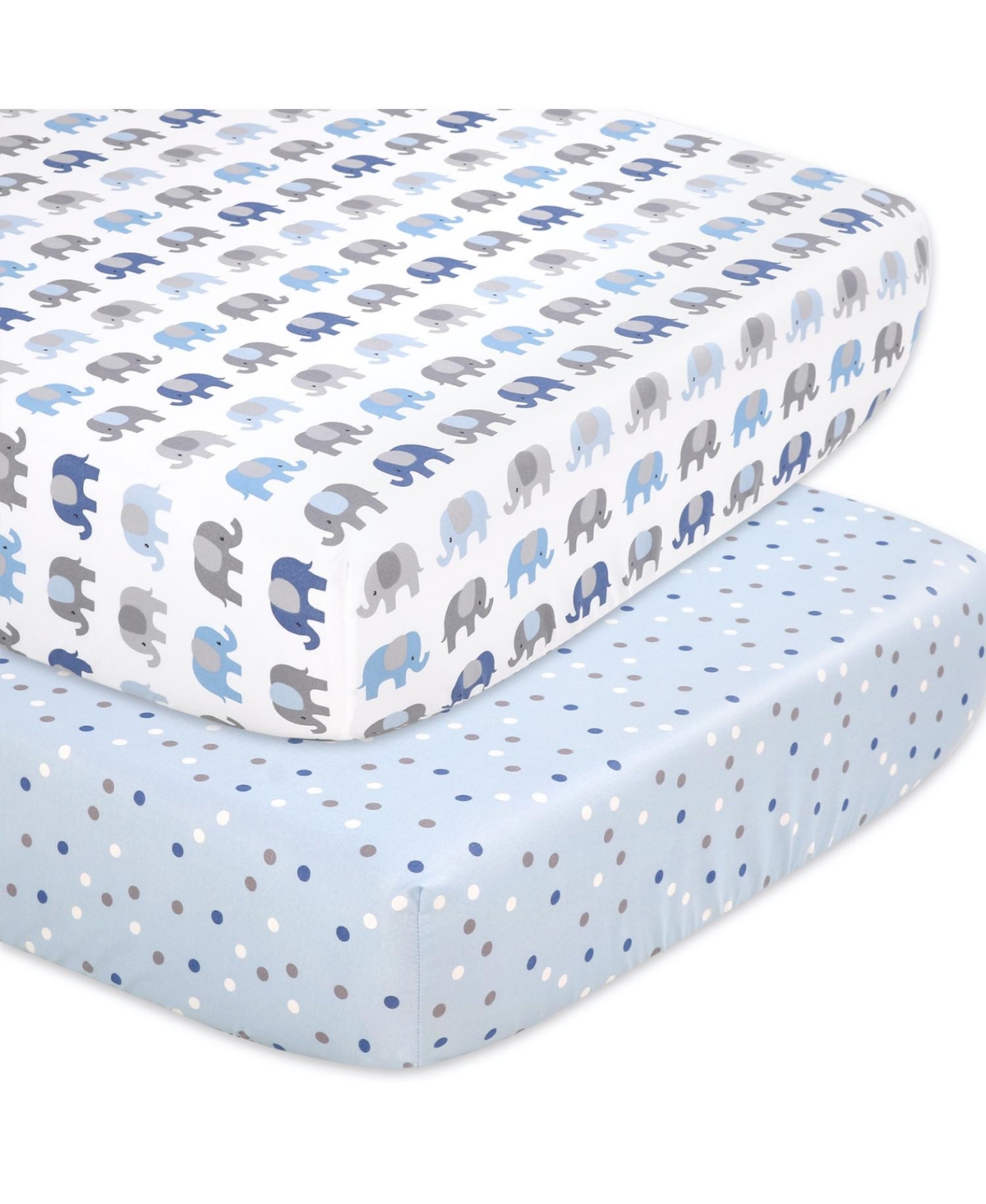 Click here for The Peanutshell Gray  Blue Elephant Microfiber Fit... prices