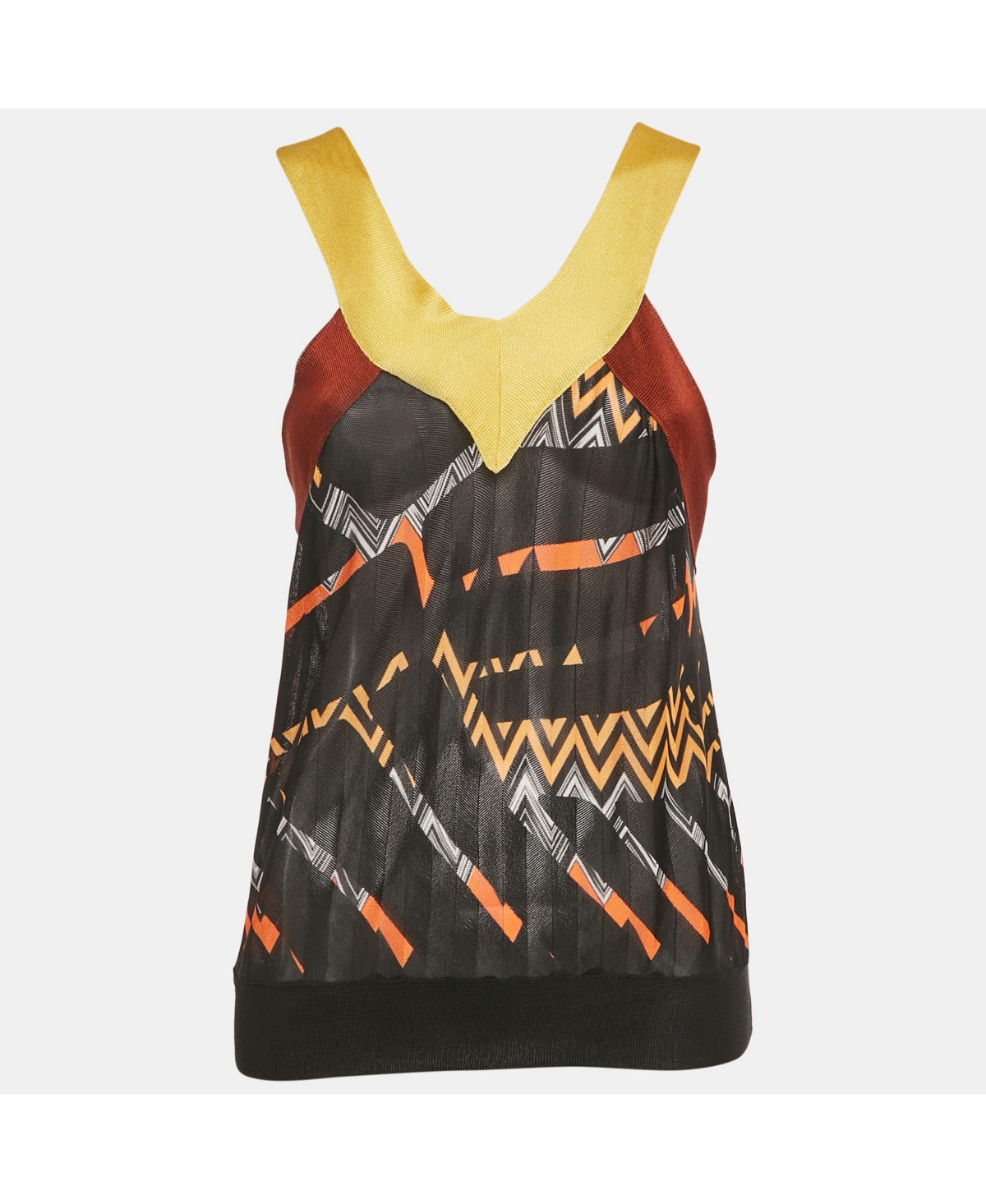 Click here for Pre-Owned Missoni Womens Zig Zag Knit Sleeveless T... prices