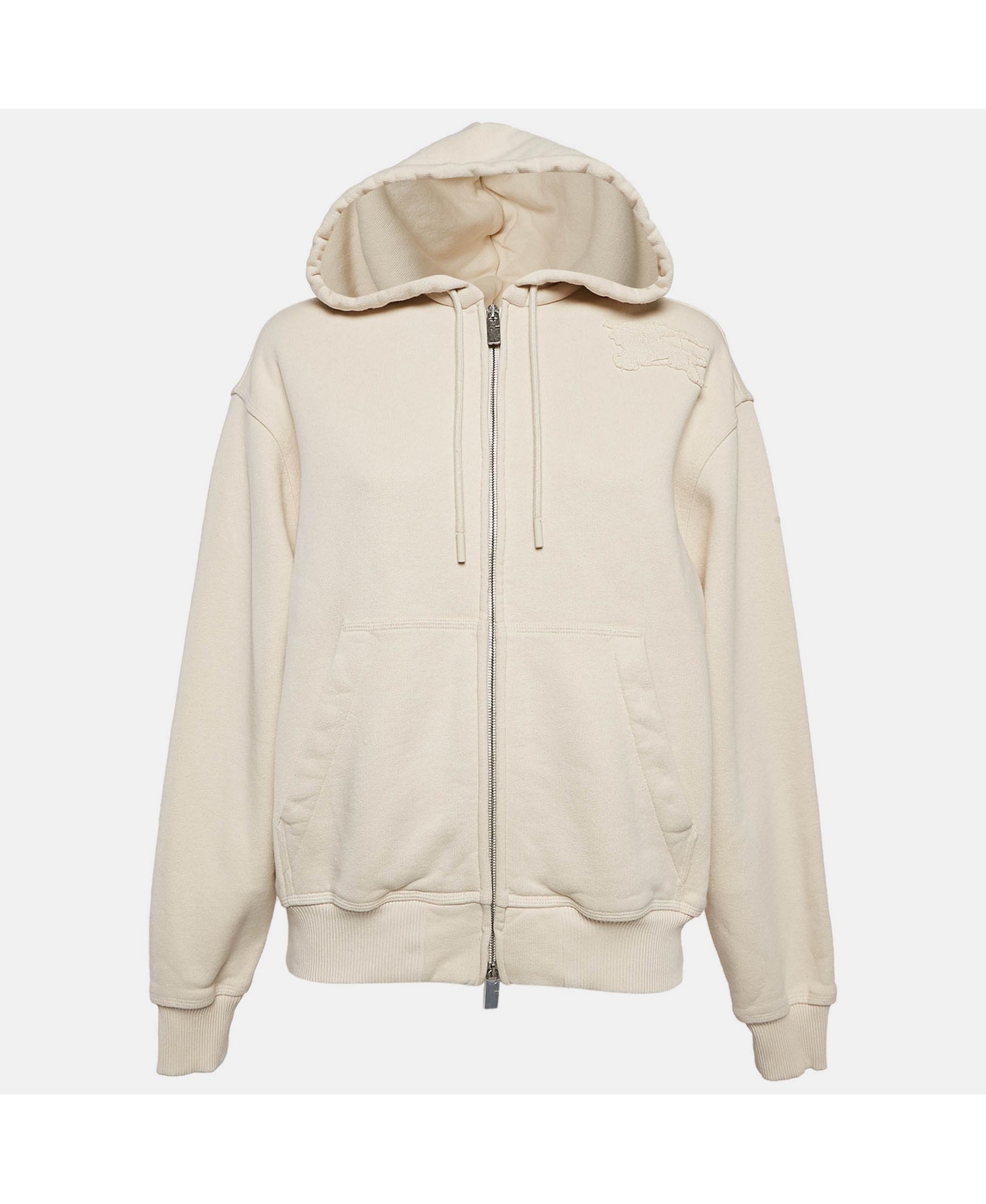 Click here for Pre-Owned Burberry Womens Beige Logo Applique Cott... prices