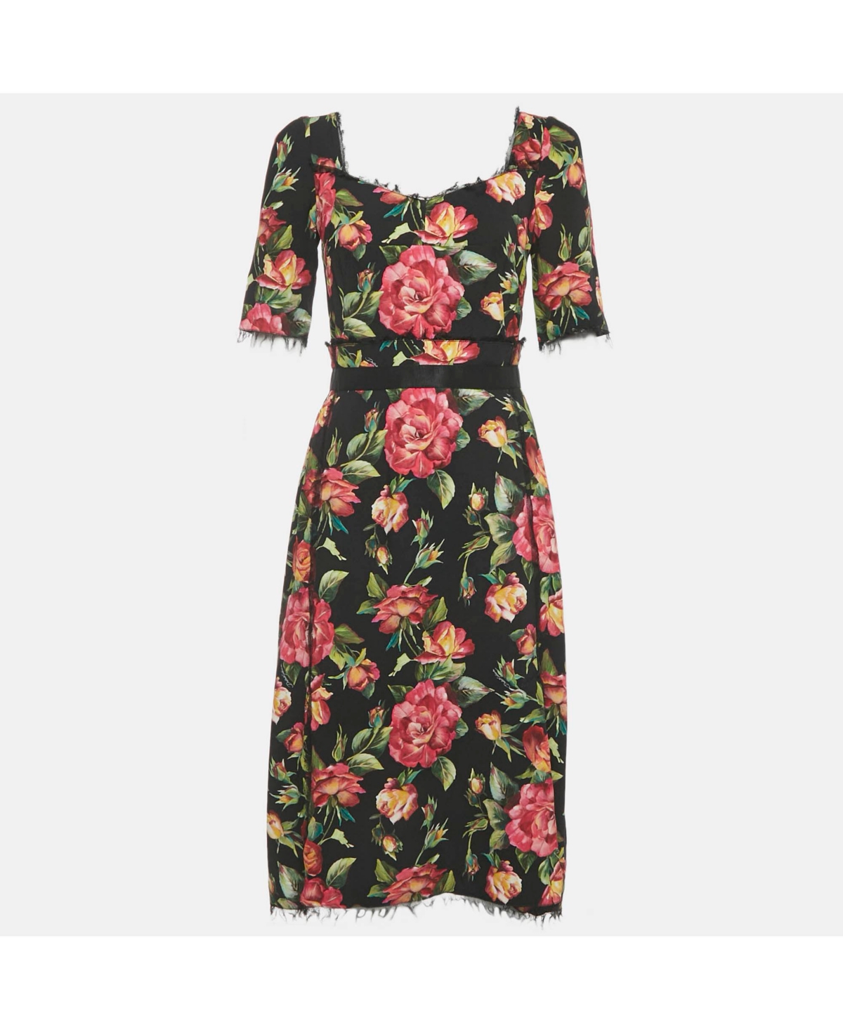 Click here for Pre-Owned Dolce & Gabbana Womens Black Floral Prin... prices