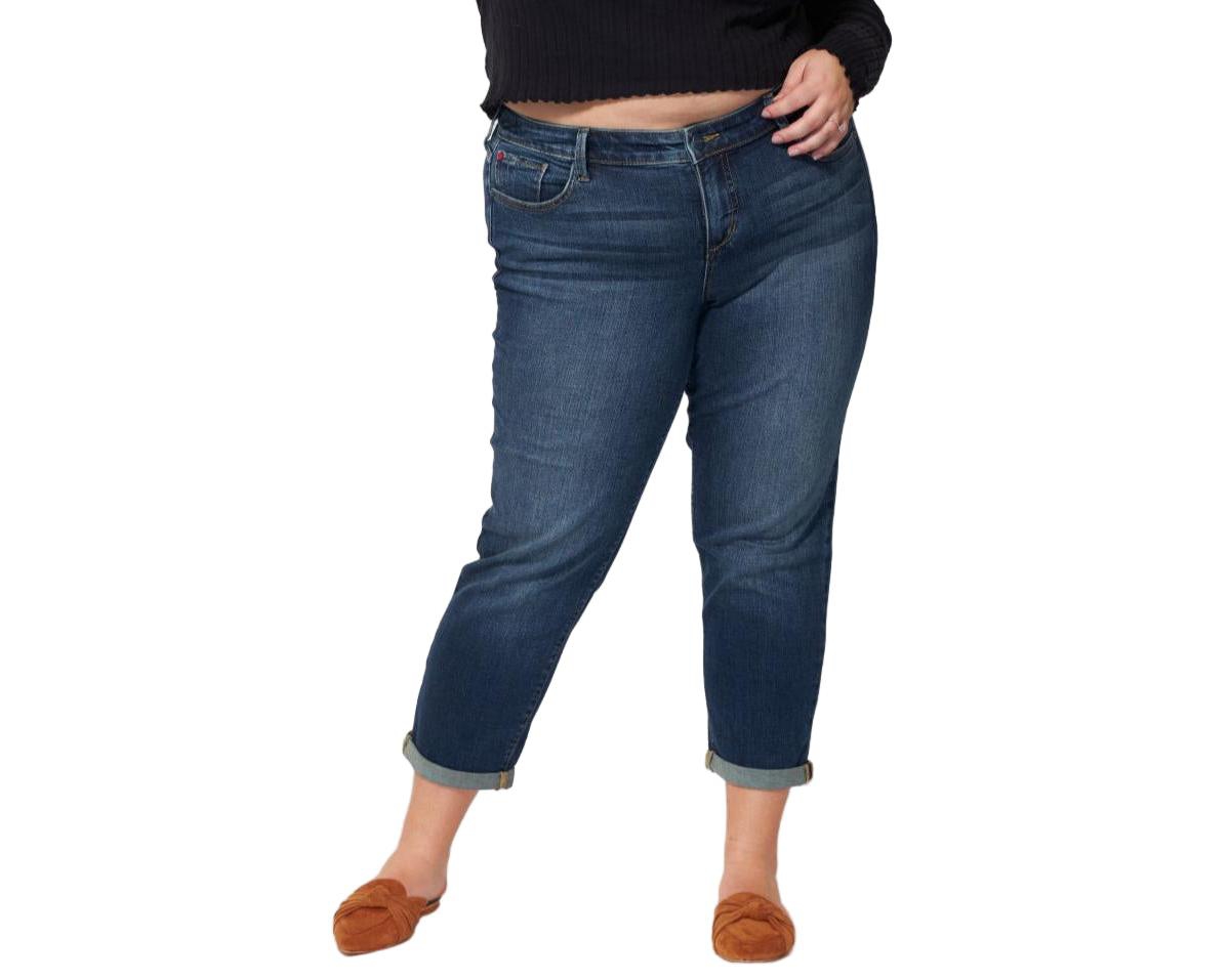 Click here for Slink Jeans WomensDenim Mid Rise Boyfriend rolled... prices
