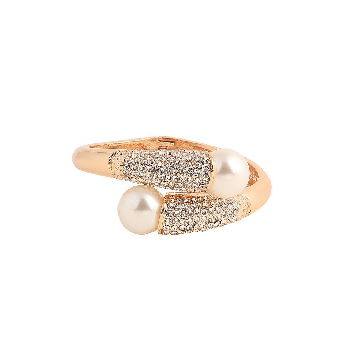 Click here for Sohi Womens Overlay Embellished Bracelet - Gold prices