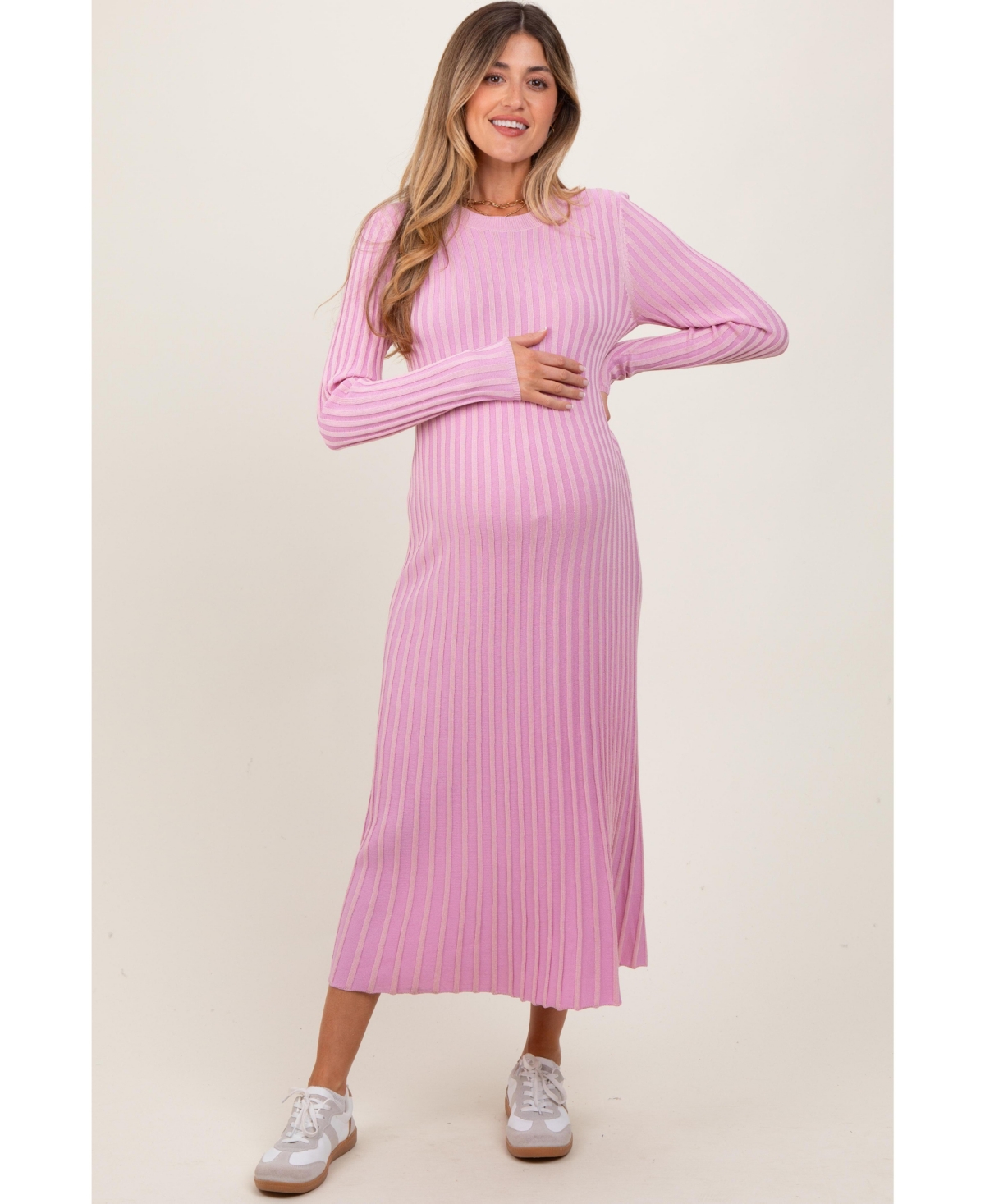 Click here for Pinkblush Maternity Thick Ribbed Knit Maxi Sweater... prices
